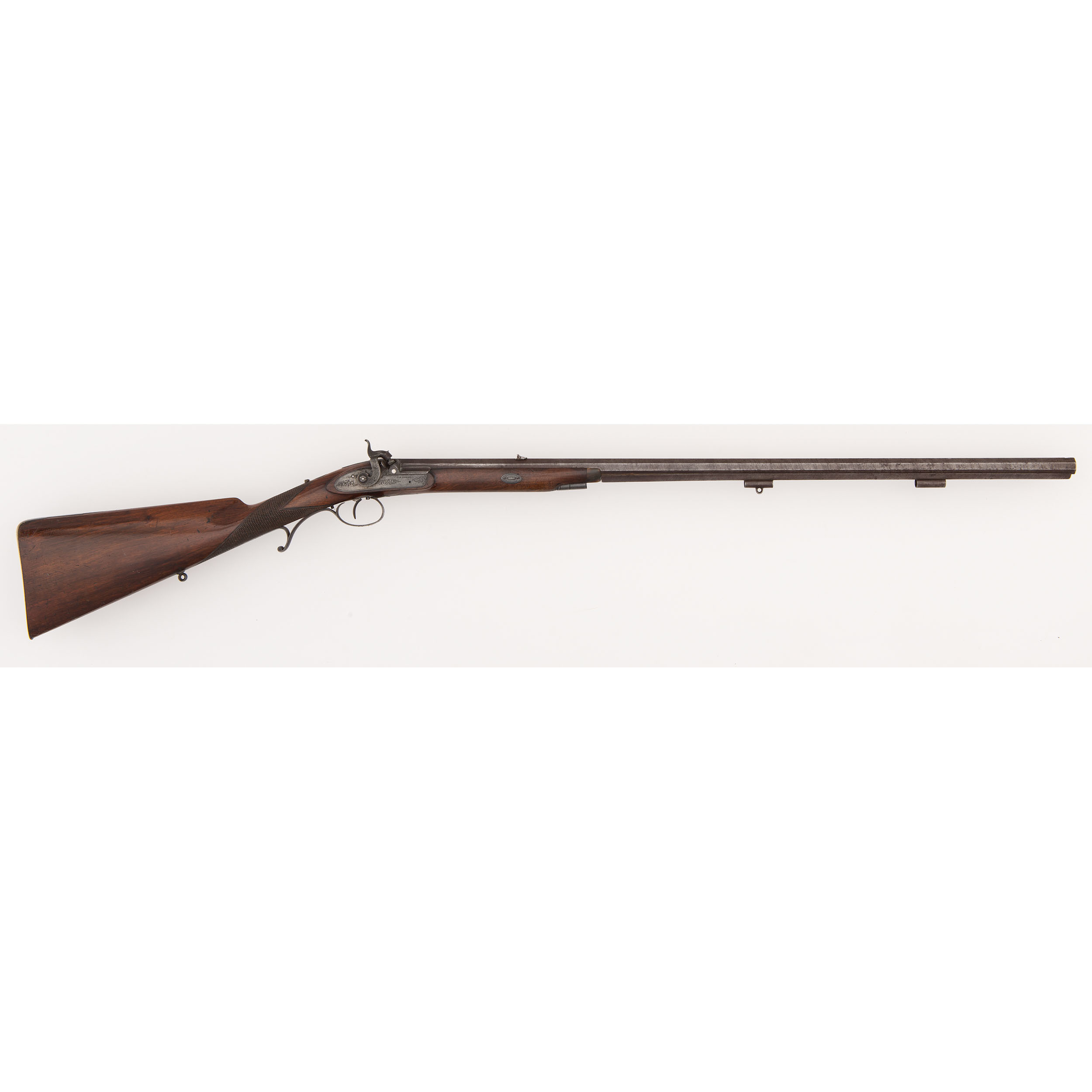 English Percussion Half Stock Sporting Rifle By S.W. Berry | Barnebys