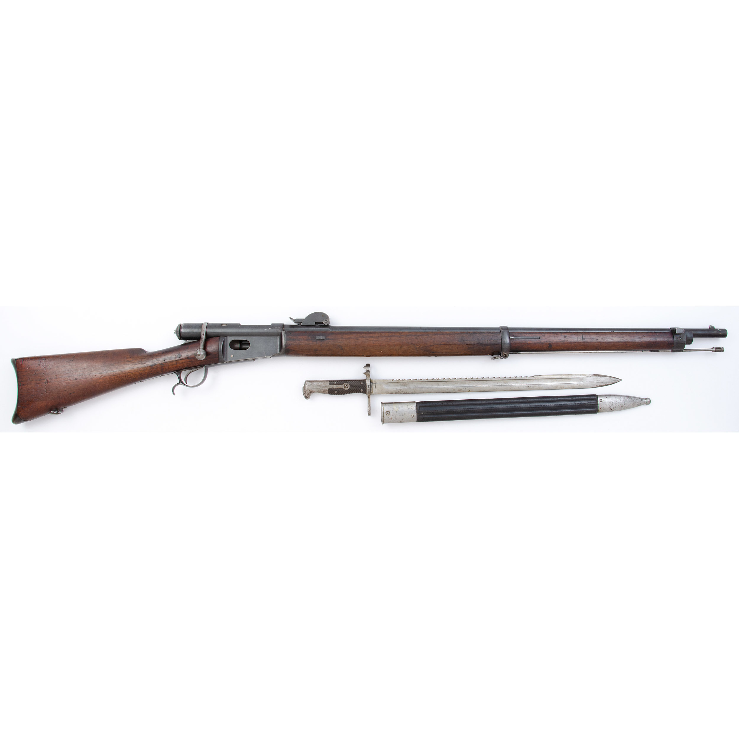Swiss Vetterli Model 1881 Rifle and Model 1887 Sawback Bayonet | Barnebys