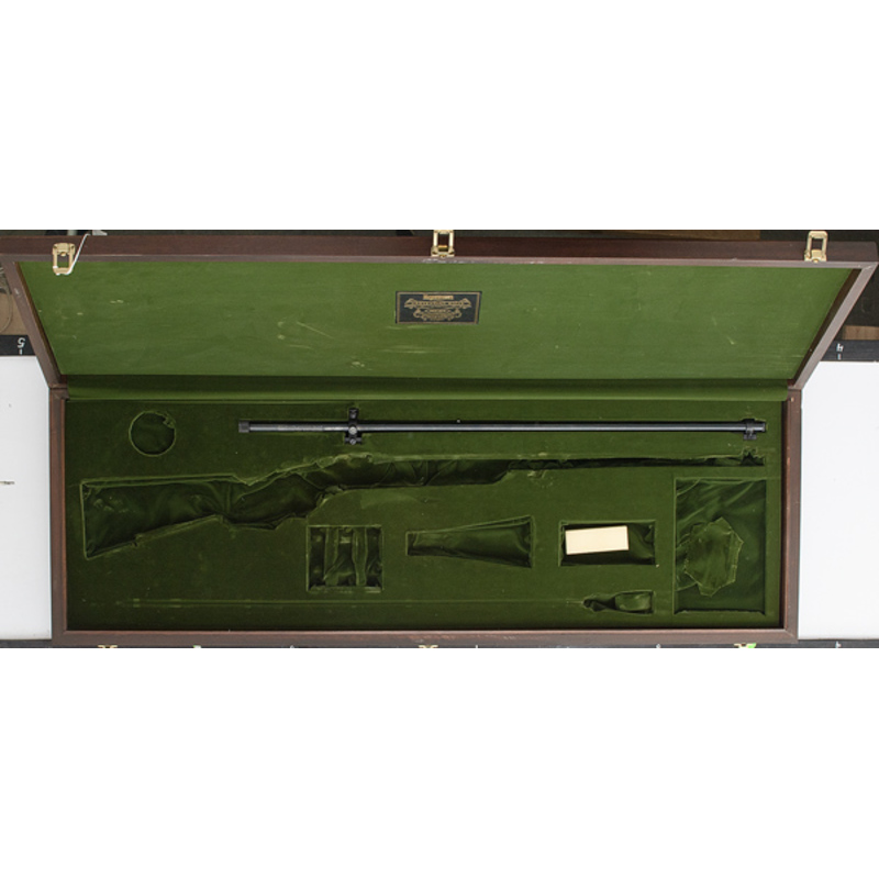 Walnut Display Case and Lyman Century Model Scope for Ruger No. 1 Rifle ...