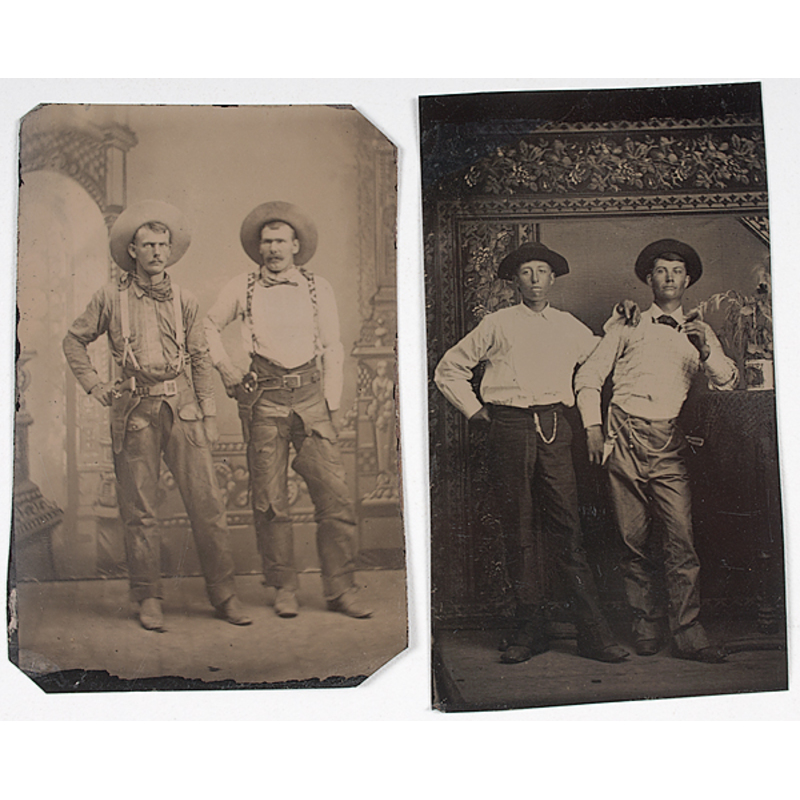 Fine Collection of Tintypes, Including Portraits of Cowboys - Auktionen ...