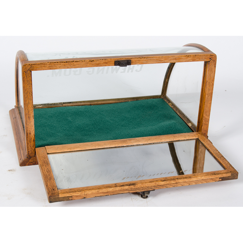 J. P. Priwley's Chewing Gum Display Case - auctions & price archive