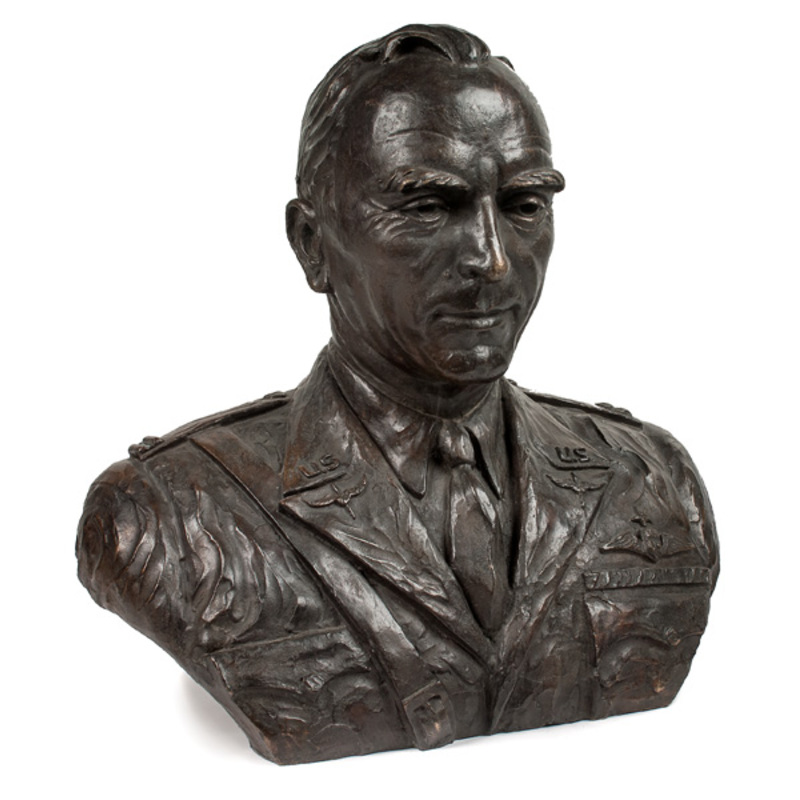 Bronze Bust of Captain Eddie Rickenbacker WWI Aviation Ace of Aces ...