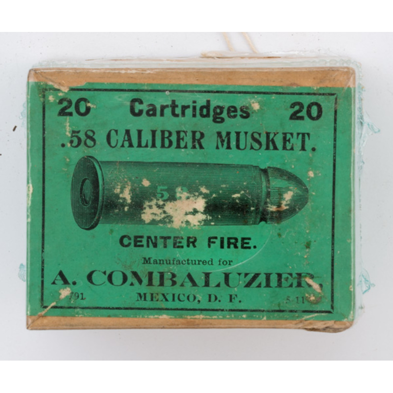 Box .58 Caliber Musket Cartridges - auctions & price archive