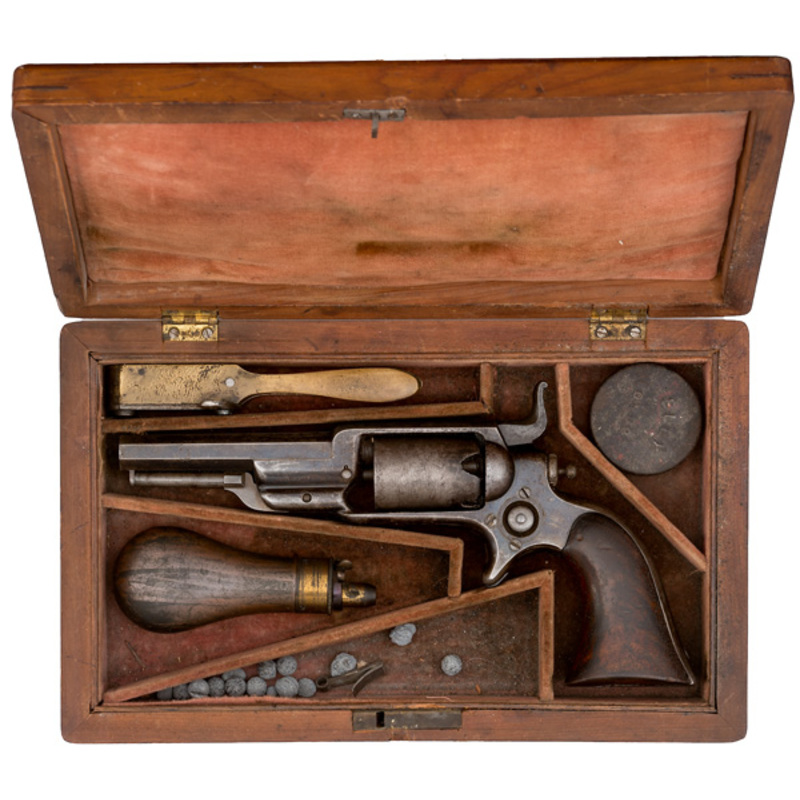 Cased Colt Model 1855 Root Model 2 Pocket Revolver - auctions & price ...