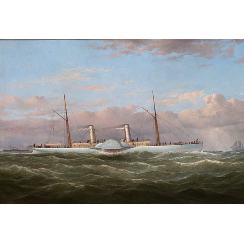 The Confederate Blockade Runner CSS Colonel Lamb at Sea, 1864, by ...