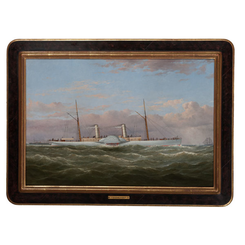 The Confederate Blockade Runner CSS Colonel Lamb at Sea, 1864, by ...