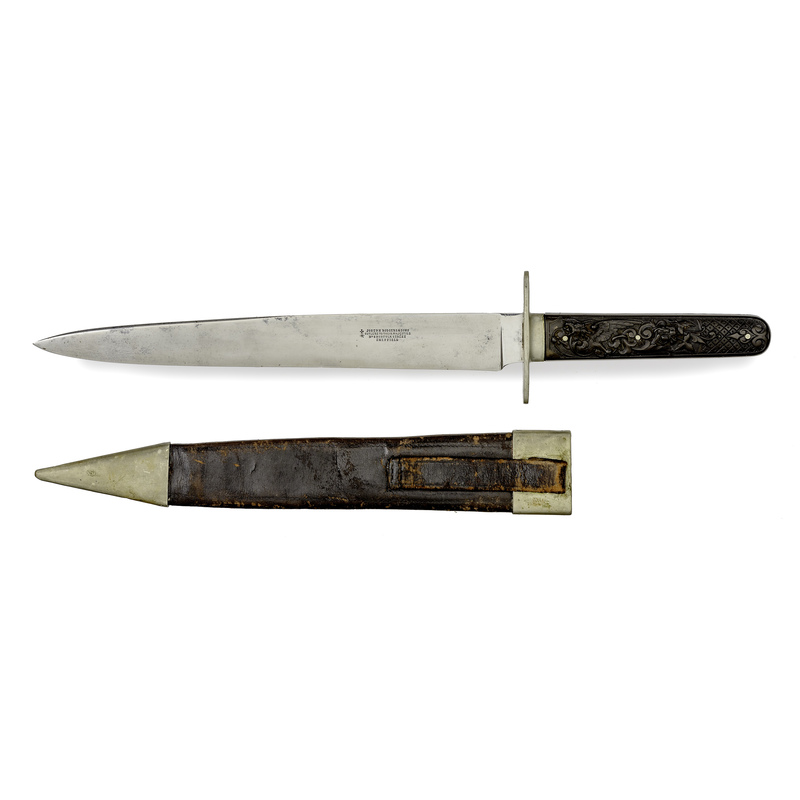 Joseph Rodgers and Sons Bowie Knife and Sheath - auctions & price archive