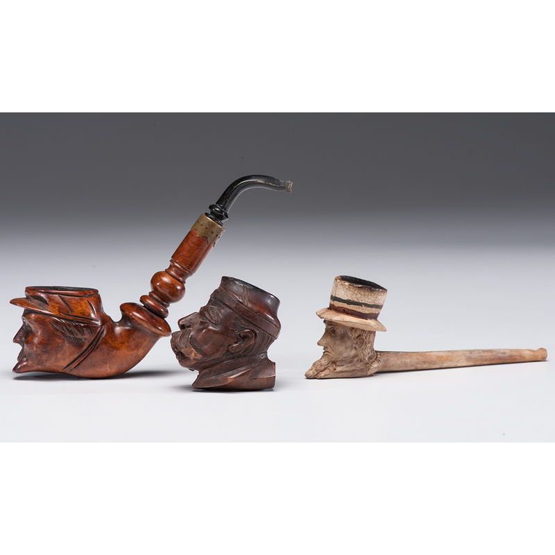 Civil War Folk Art Pipes Carved in the Likenesses of Soldiers, Plus ...