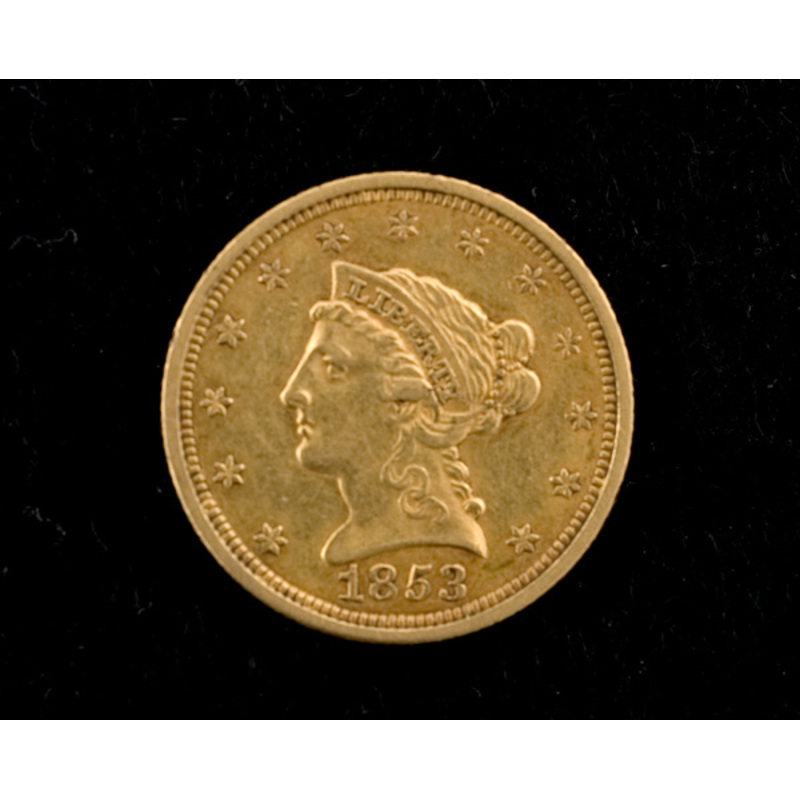1853 Coronet Quarter Eagle Coin, - auctions & price archive