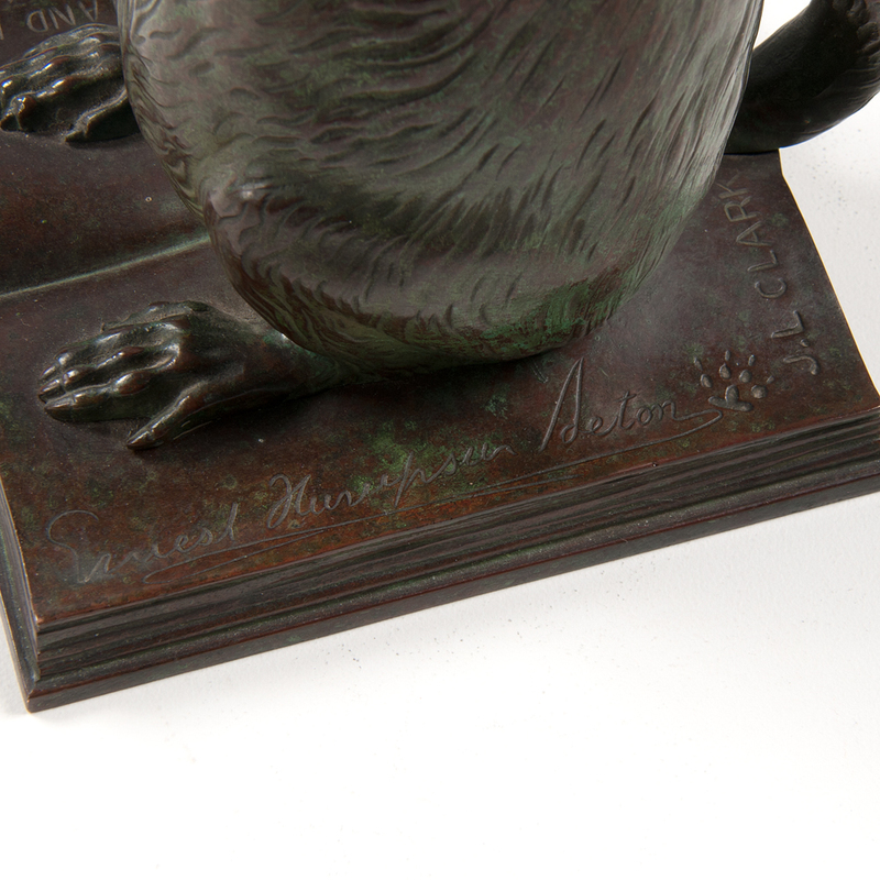 Tiffany Studios Rowfant Club Bronze Candlestick - auctions & price archive