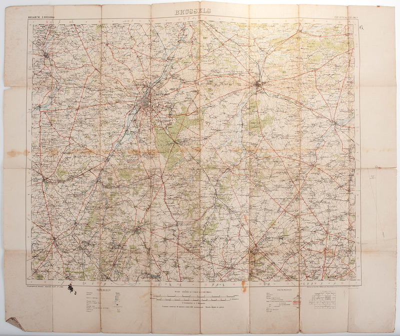[World War One - Maps] WWI Military Maps of Belgium, Lot of 3 ...