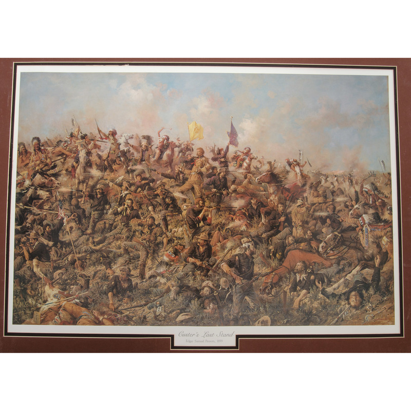 Custer's Last Stand Print by Edgar Samuel Paxson 1899 - auctions ...