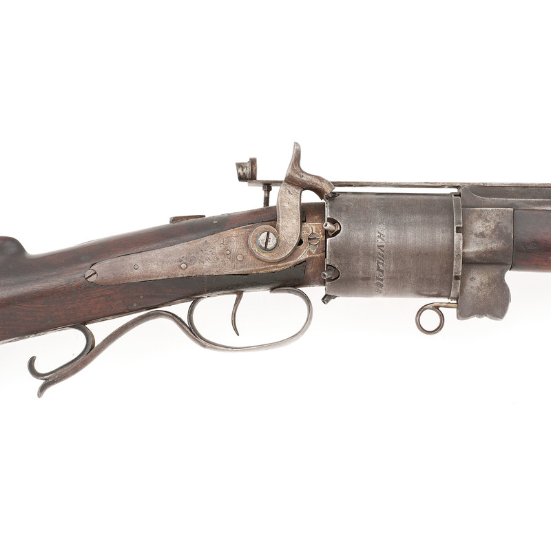 Percussion Altered Billinghurst Type Revolving Sporting Rifle by ...