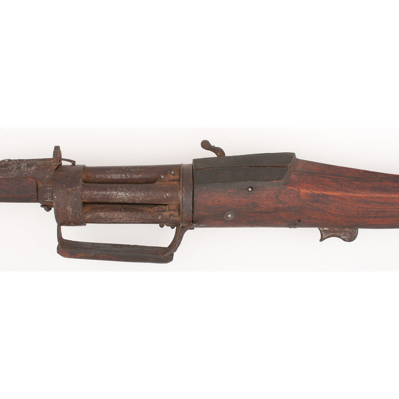 Rare Four Chamber India Revolving Matchlock Gun Circa 1750 - auctions ...