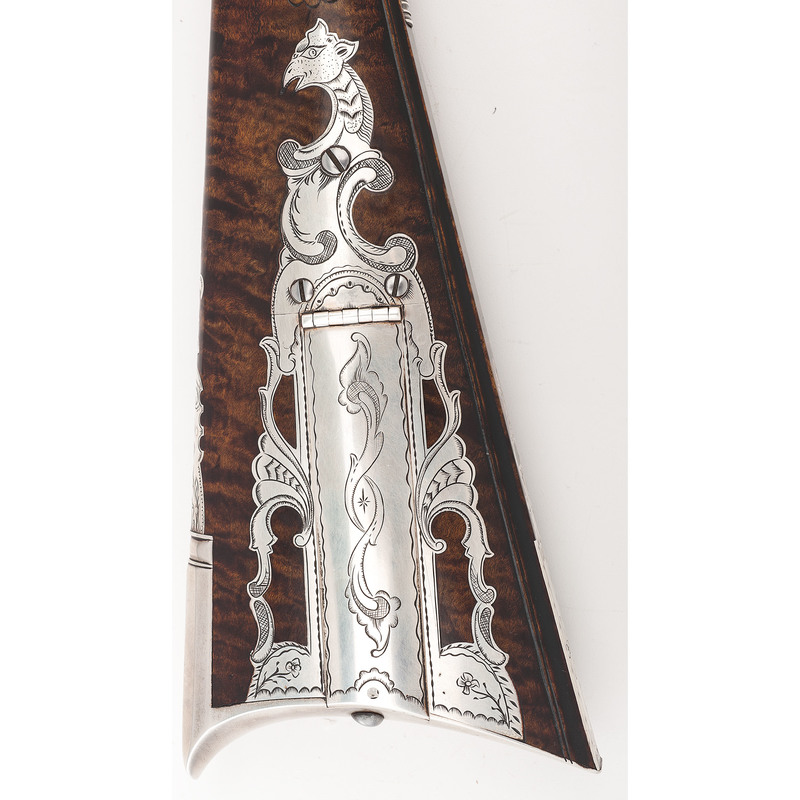 Allen Martin Contemporary Flintlock Kentucky Long Rifle with Silver ...