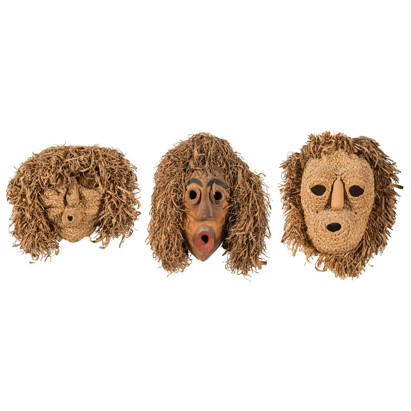 Haudenosaunee Corn Husk Masks, PLUS, From The Harriet and Seymour ...