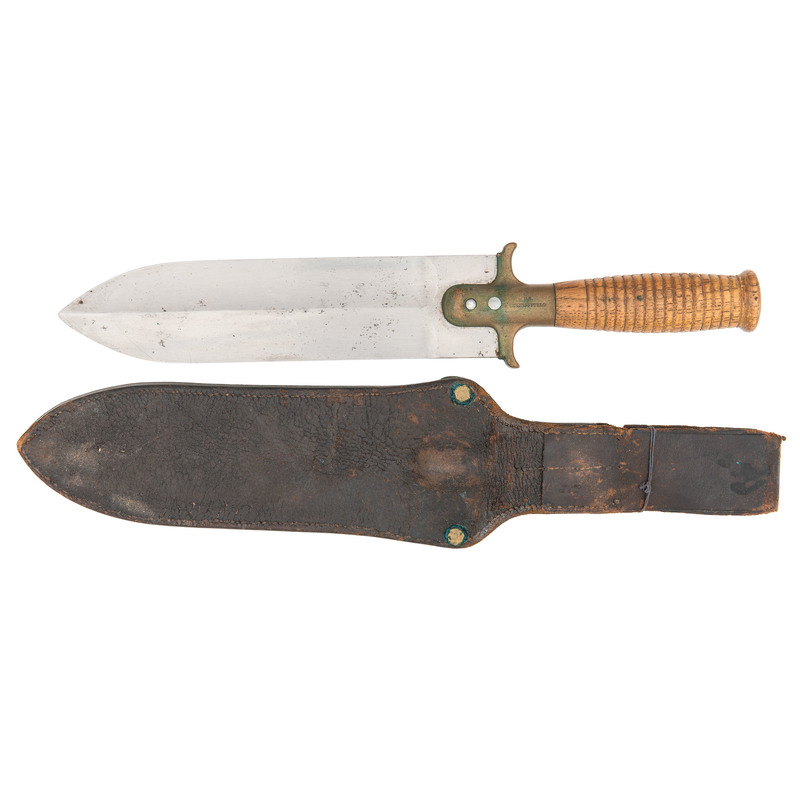 Early Brass Mounted Springfield Model 1880 Hunting Knife - auctions ...