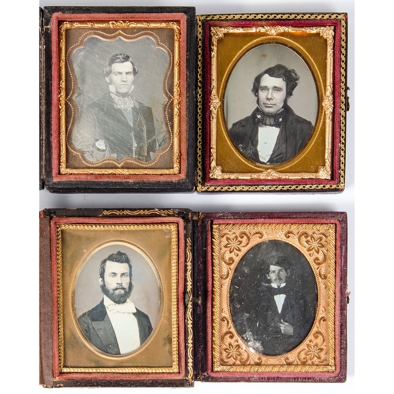 Ninth Plate Portraits Of Men Including Daguerreotypes Ambrotypes And