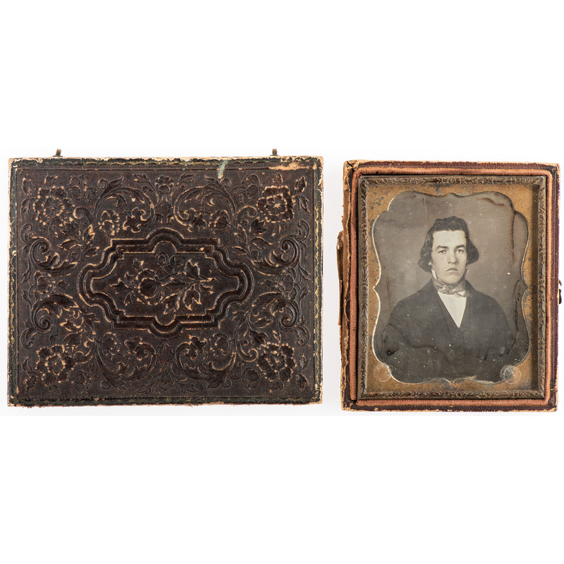Two Daguerreotypes of Colonel Thomas Burpee, DOW Cold Harbor, Incl ...