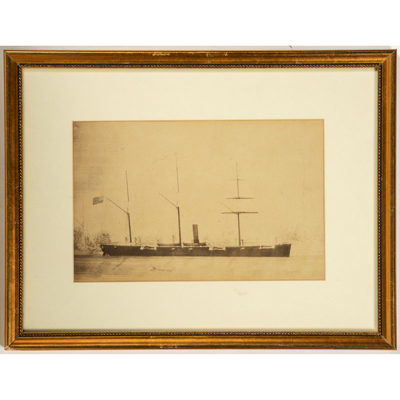 US Steam Sloop Monongahela, Large Format Photograph Possibly Taken at ...