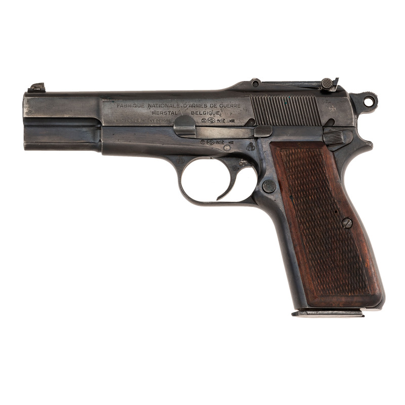 **Belgian Military FN M1935 Hi Power Tangent Sight Pistol with ...