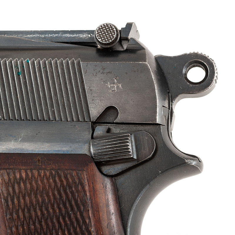 **Belgian Military FN M1935 Hi Power Tangent Sight Pistol with ...