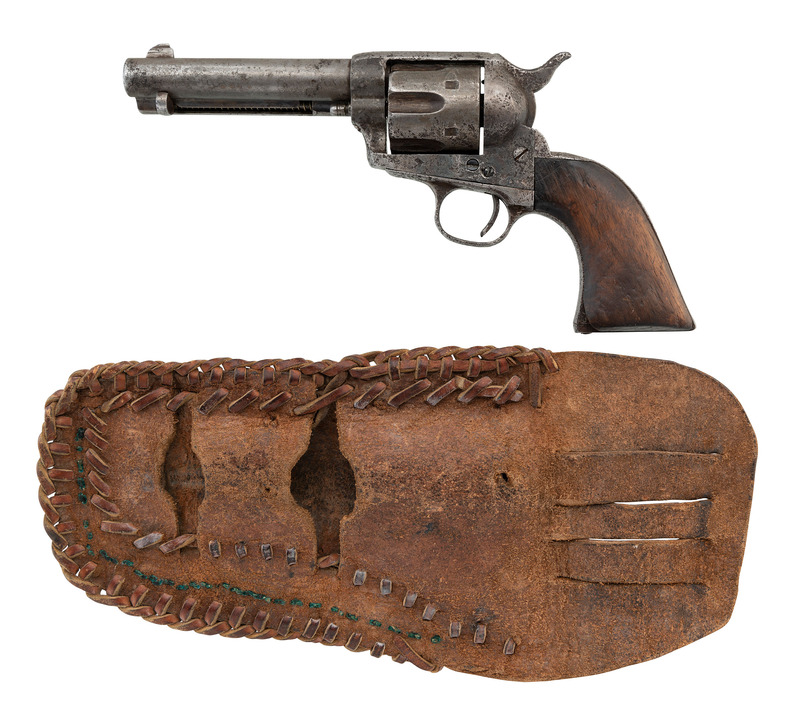 Colt Single Action Revolver and Holster with Butch Cassidy Associations ...