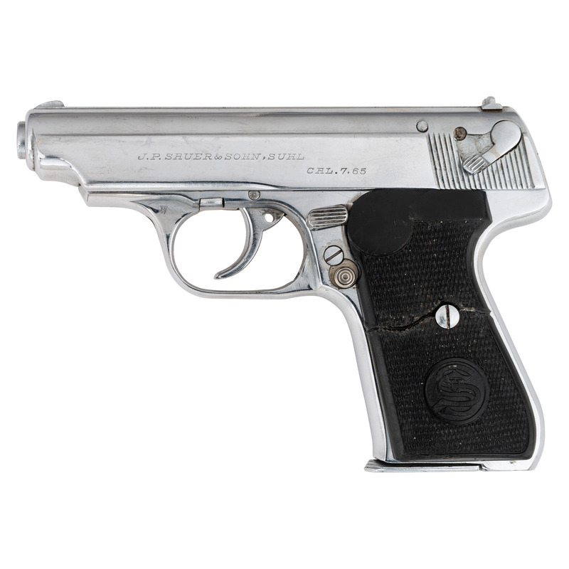 ** J.P. Sauer & Sohn Model 38H Nickel Pistol with Holster - auctions ...