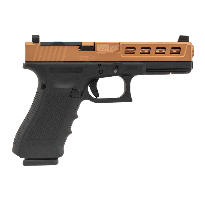 * Glock 17 Gen 4 with Zev Technologies Slide and Barrel in Black Glock ...
