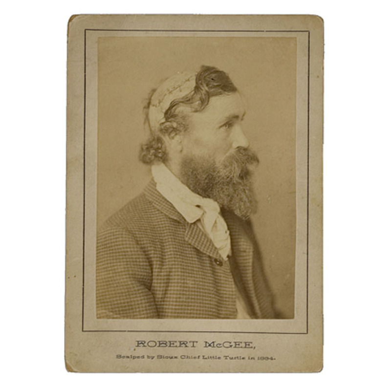 Over-Sized Cabinet Photograph of Robert McGee, Scalped by Little Turtle ...