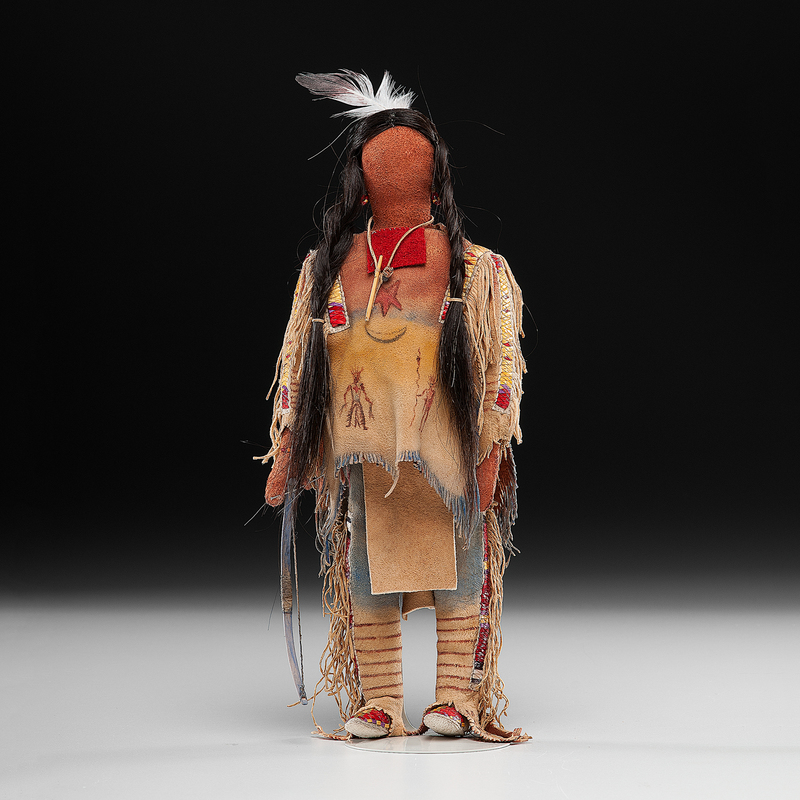 Tim Lammers, Ivan Knife, (Oglala Sioux, 20th century) Quilled Hide ...
