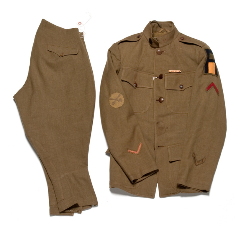 WWI Cavalry Enlisted Uniform with 1st Army Insignia, - auctions & price ...