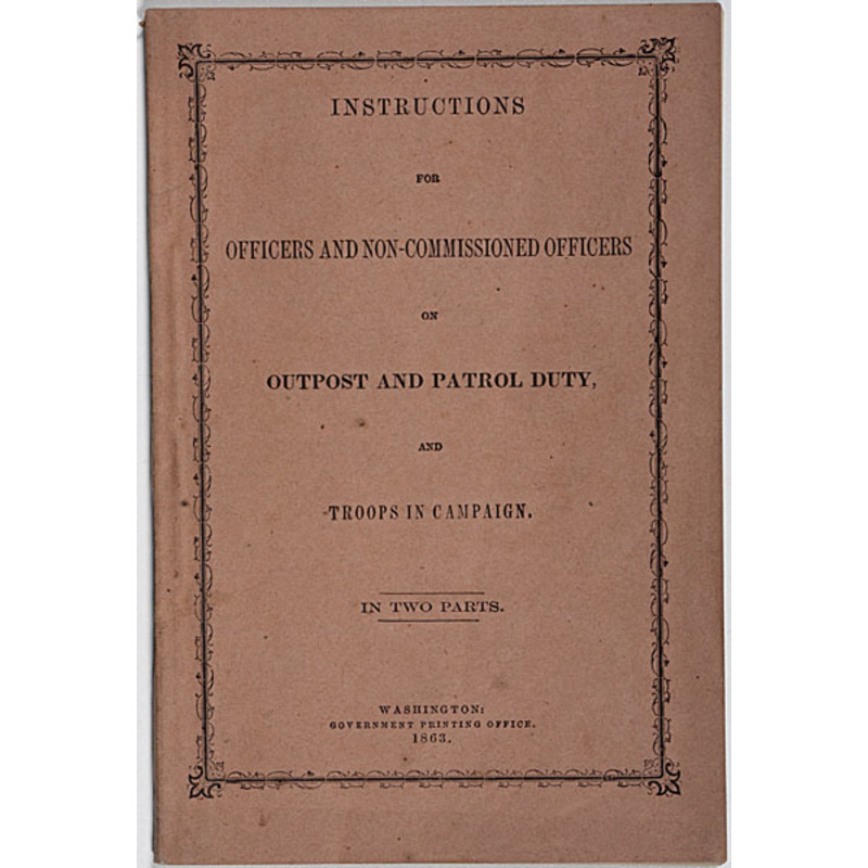 Instructions for Officers and Non-Commissioned Officers on Outpost and ...