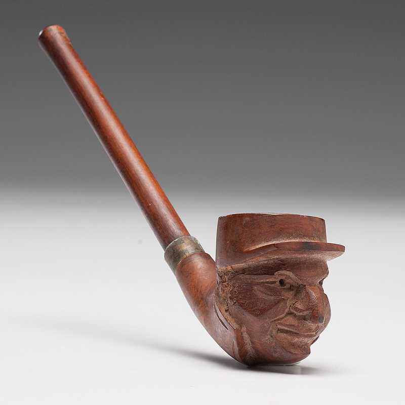Libby POW, Folk Art Pipe Carved in the Likeness of Civil War Soldier ...