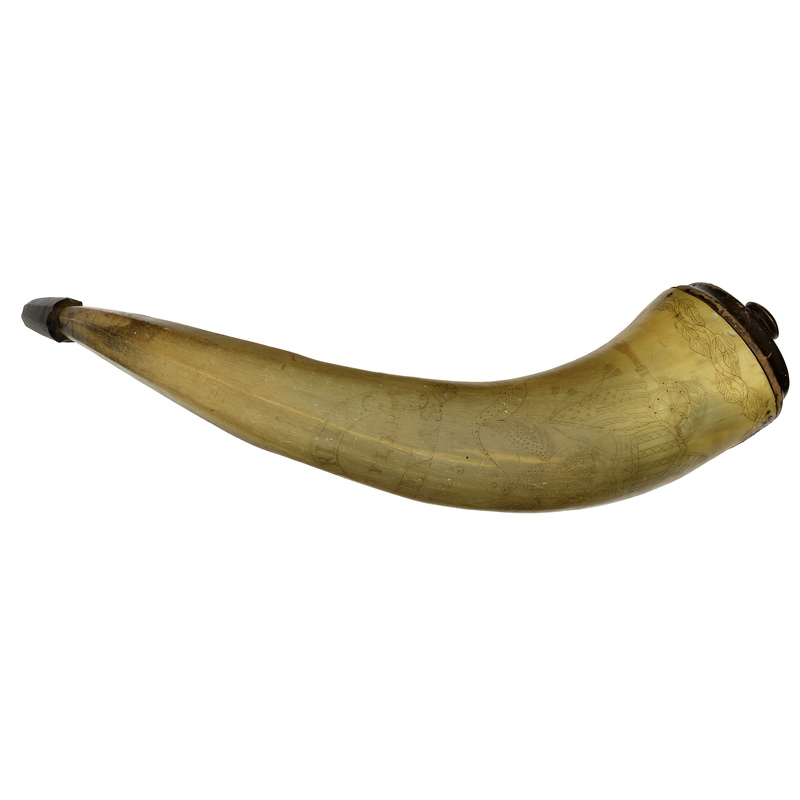 Civil War Patriotic POW Carved Powder Horn Identified to Wilhelm Tritz ...