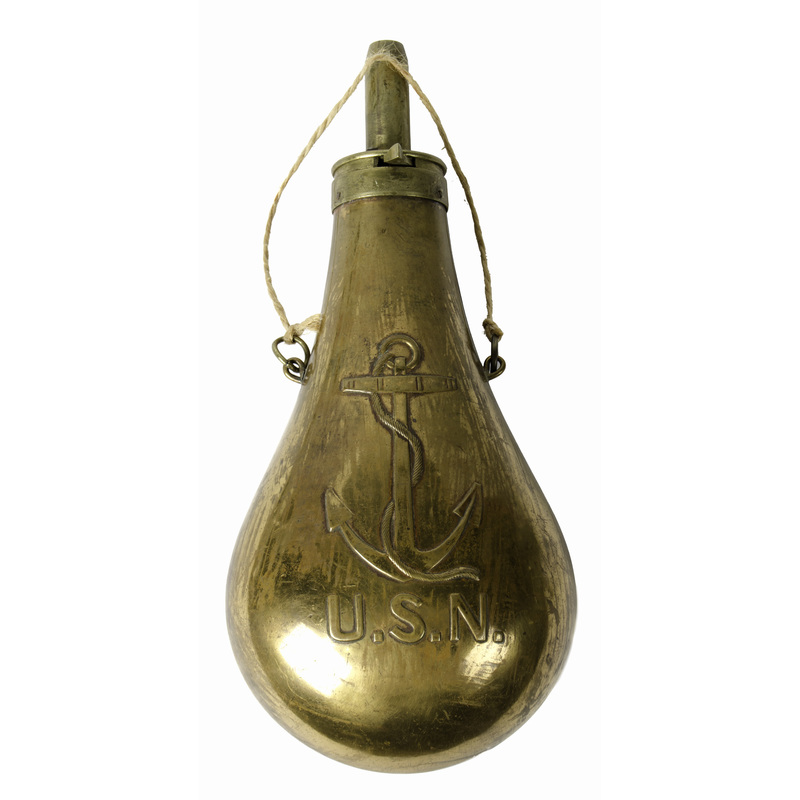 US Navy Powder Flask marked Adams and Dated 1846 - auctions & price archive